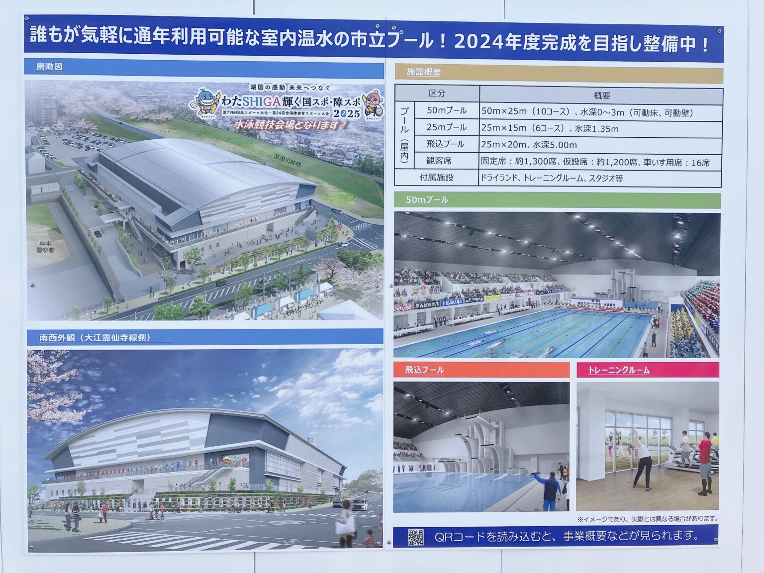 「草津市立プール」が建設中！2024年完成予定の西日本初の設備を備えた温水プール！滋賀県 - しがそび -shigasobi-