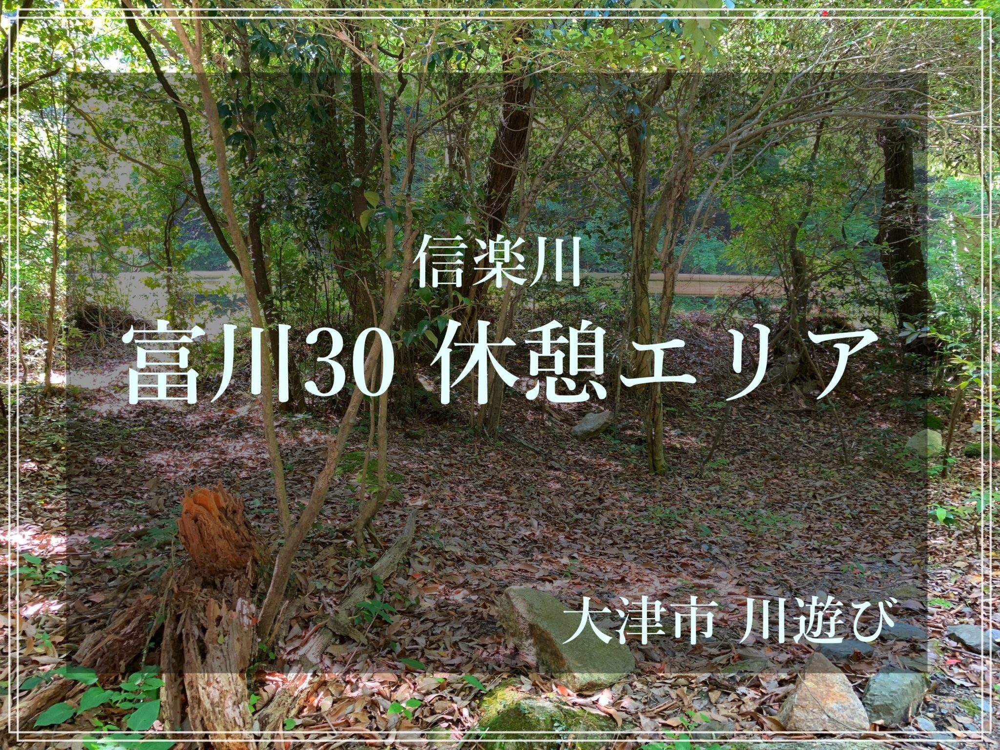 【大津市 水遊び】富川 30 休憩エリア・信楽川の川遊びスポット - しがそび -shigasobi-
